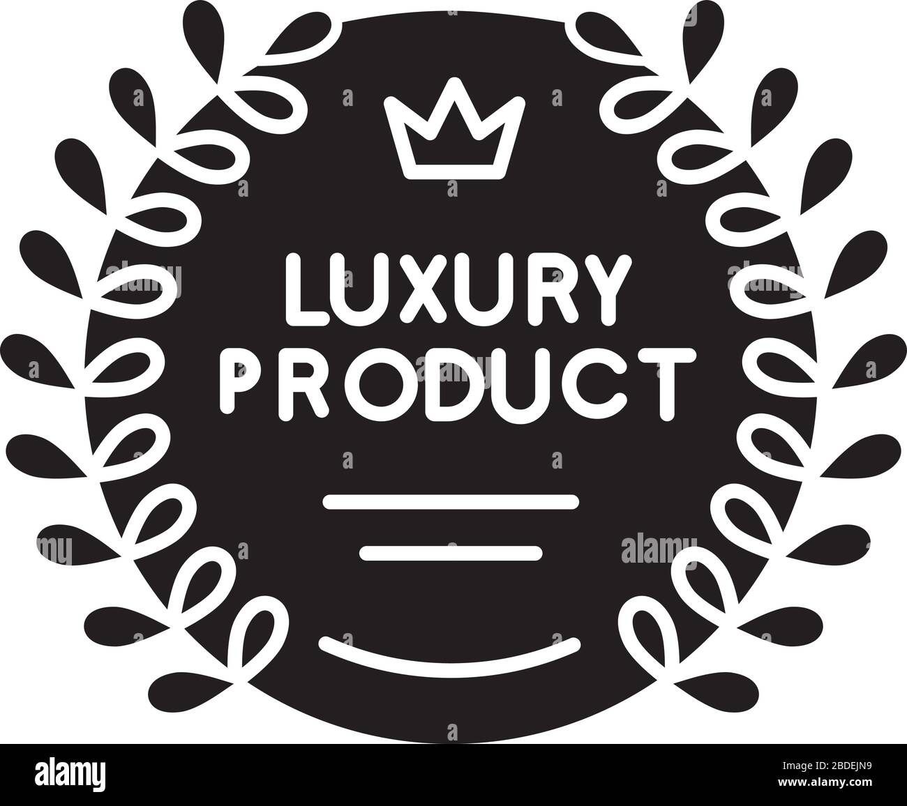 Luxury product black glyph icon. Brand equity, prestigious company ...