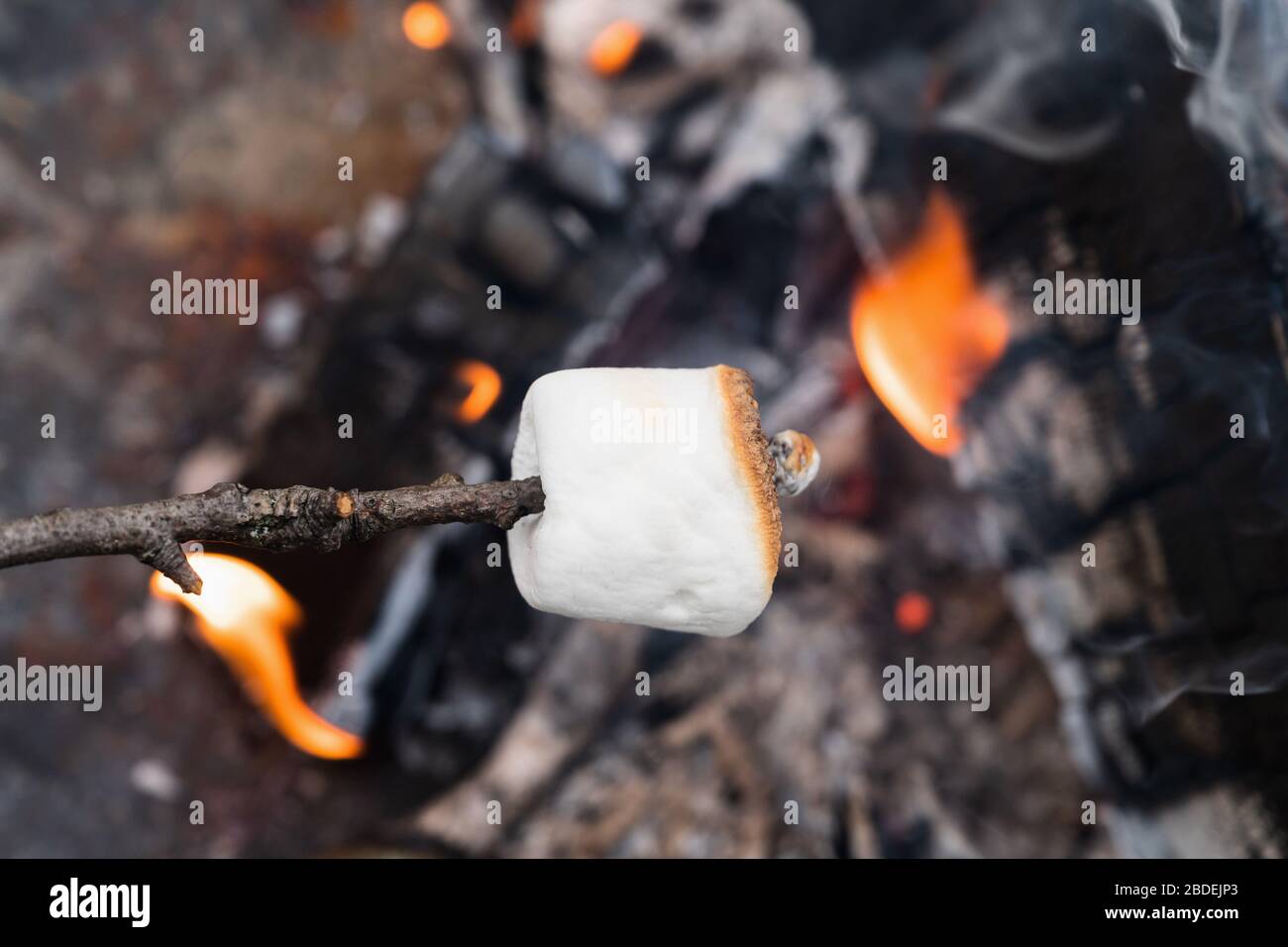Burnt Marshmallow On Fire
