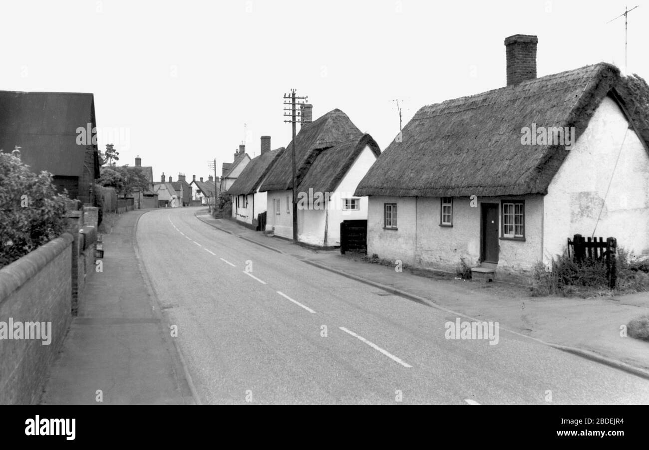 Gamlingay, Church End c1965 Stock Photo - Alamy