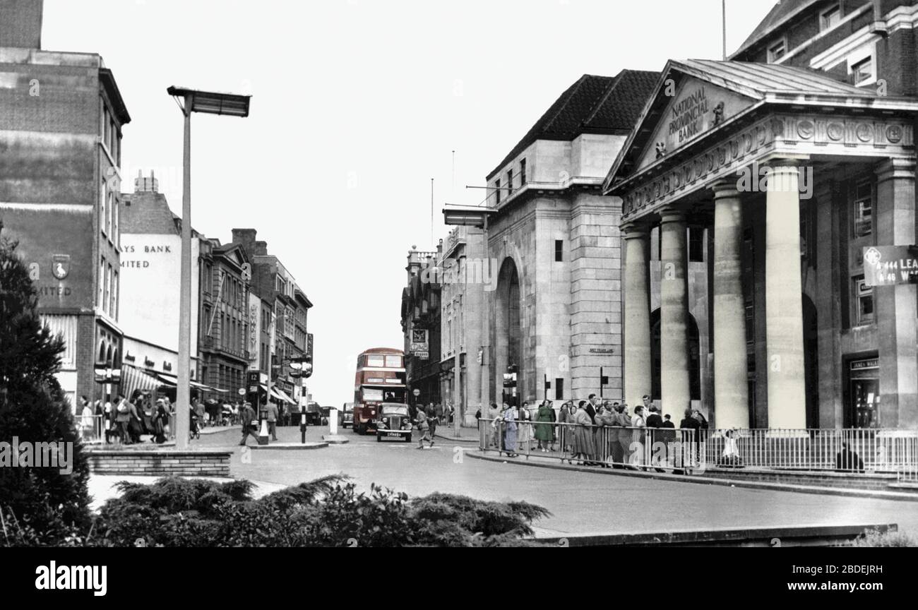 Coventry, High Street c1955 Stock Photo - Alamy