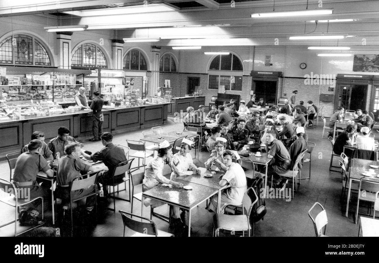 Catterick, Camp Canteen, Sandes Soldiers Home c1960 Stock Photo - Alamy