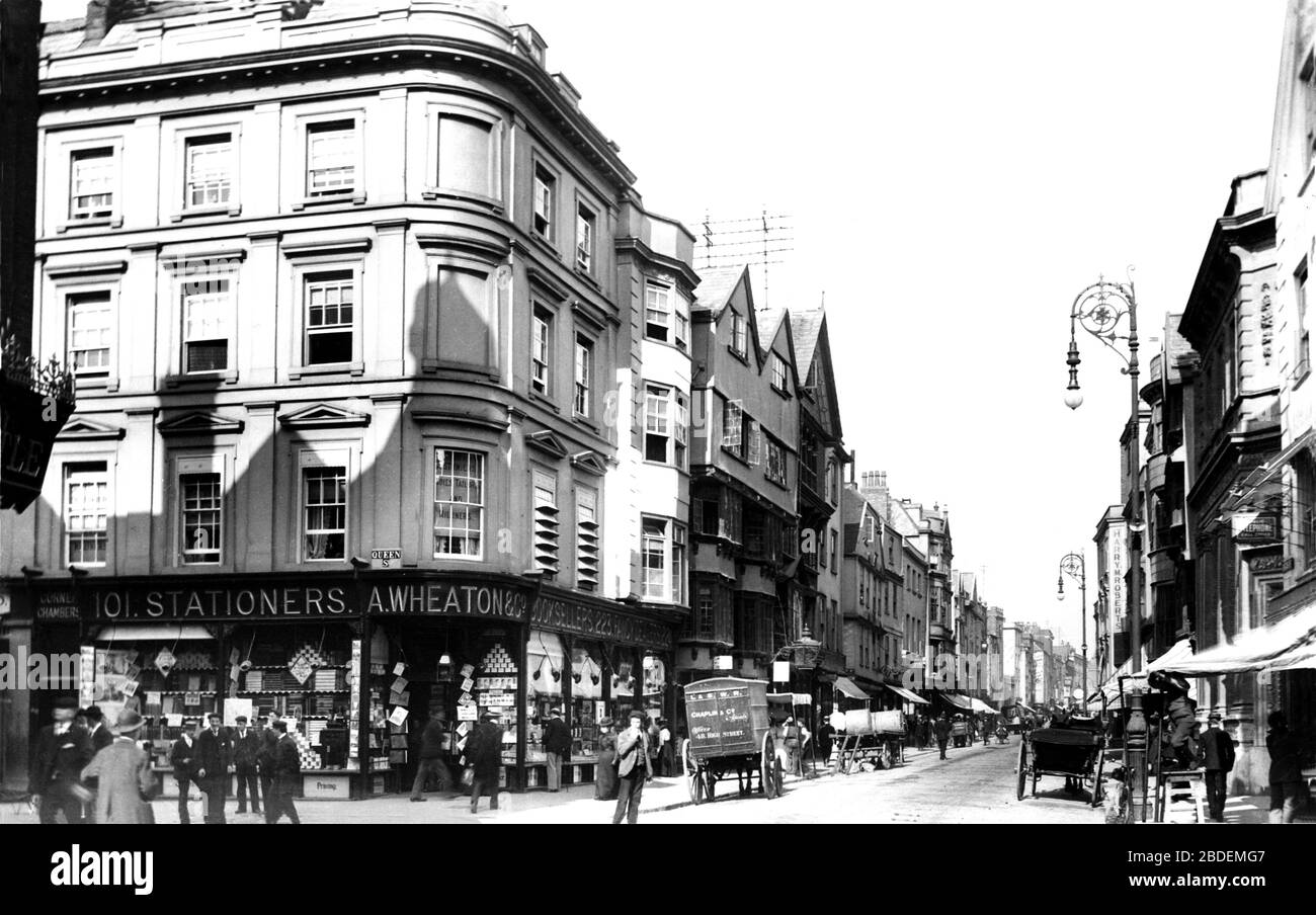 Exeter, High Street 1900 Stock Photo - Alamy