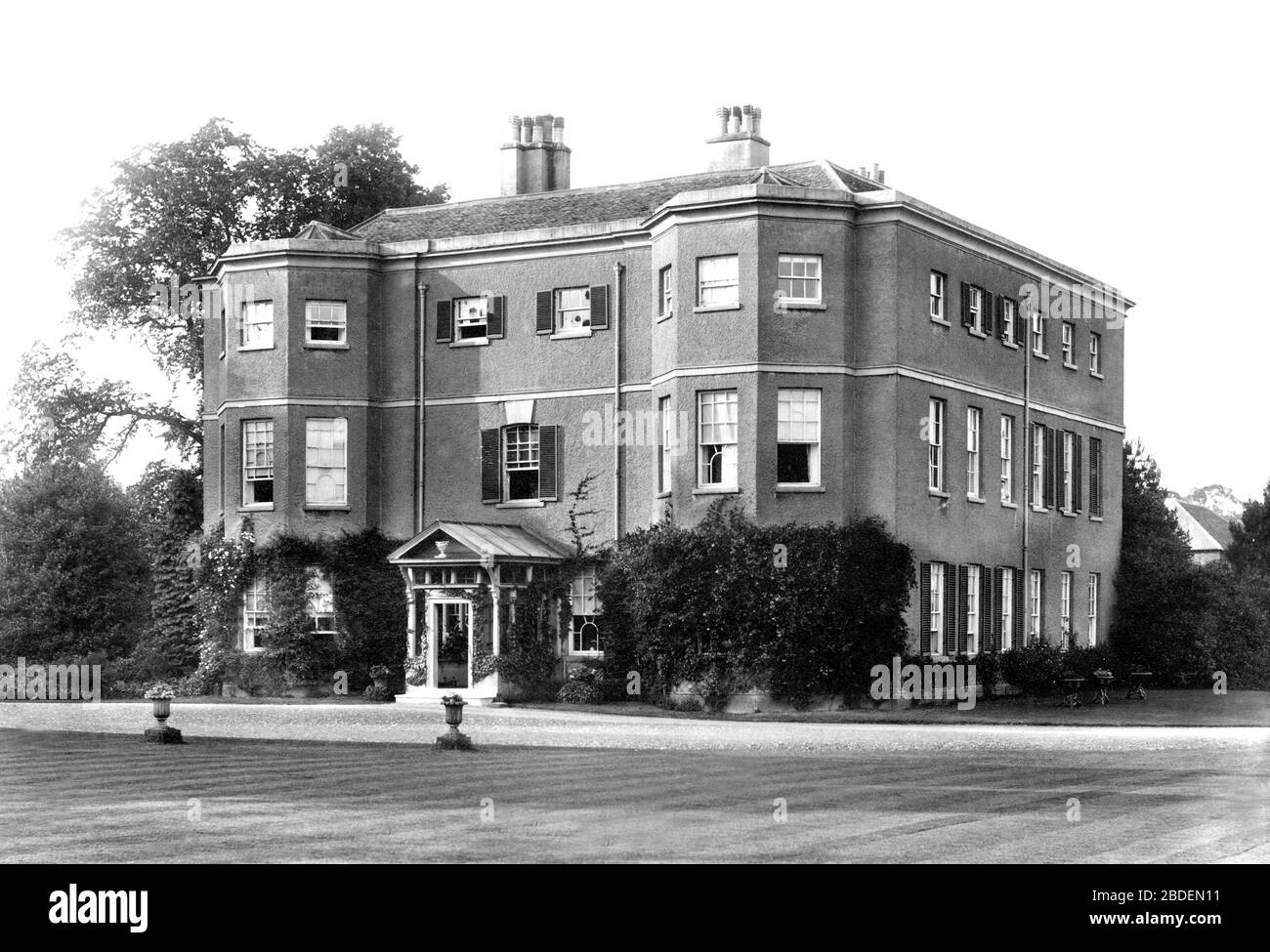 Styche Hall, Birthplace of Lord Clive 1898 Stock Photo - Alamy