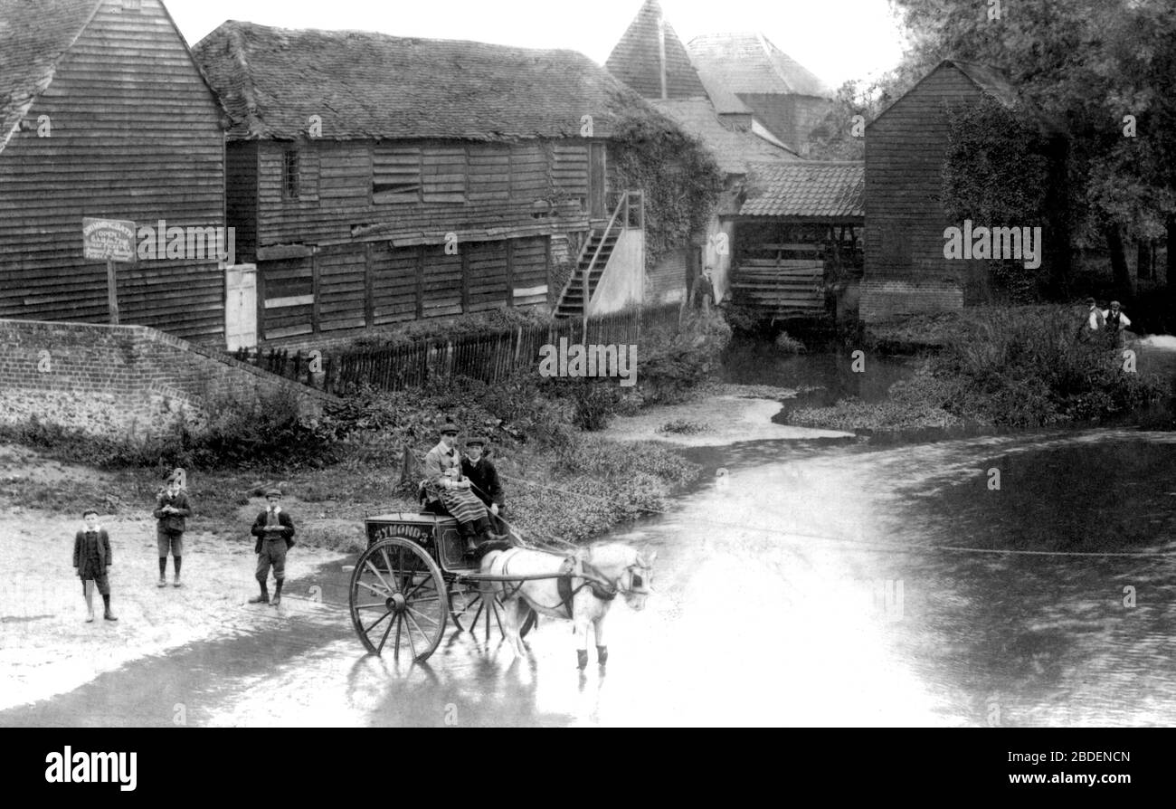 Leatherhead, Old Mill 1906 Stock Photo - Alamy