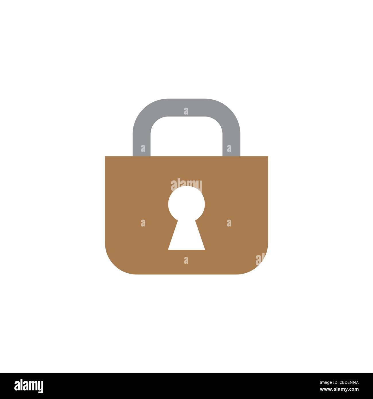 Flat steel lock Stock Vector Images - Alamy
