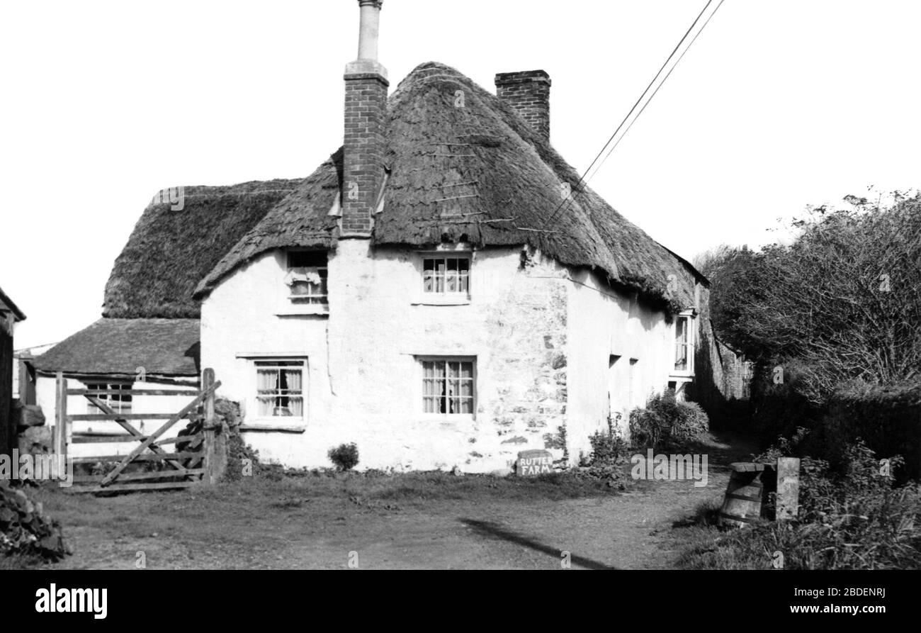 Ruan Minor, Rutter Farm c1960 Stock Photo - Alamy