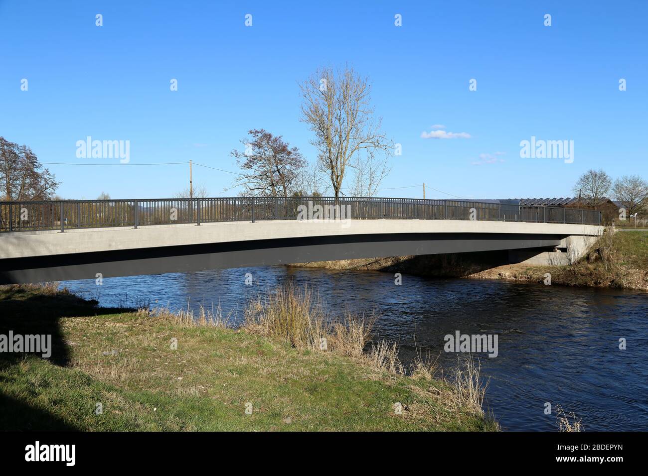 Tree trunk as bridge over the brook hi-res stock photography and images ...