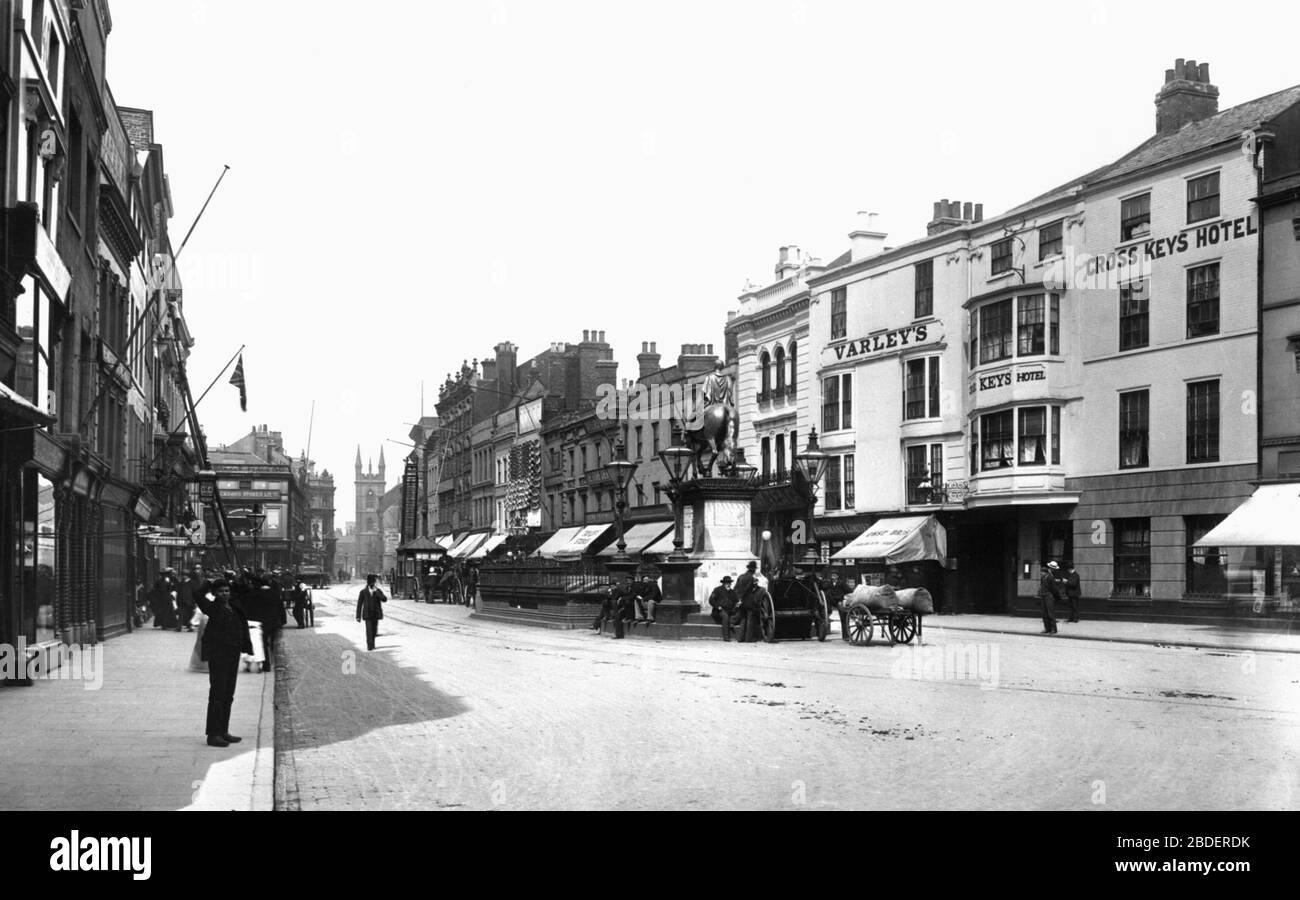 Hull, Market Place 1903 Stock Photo - Alamy