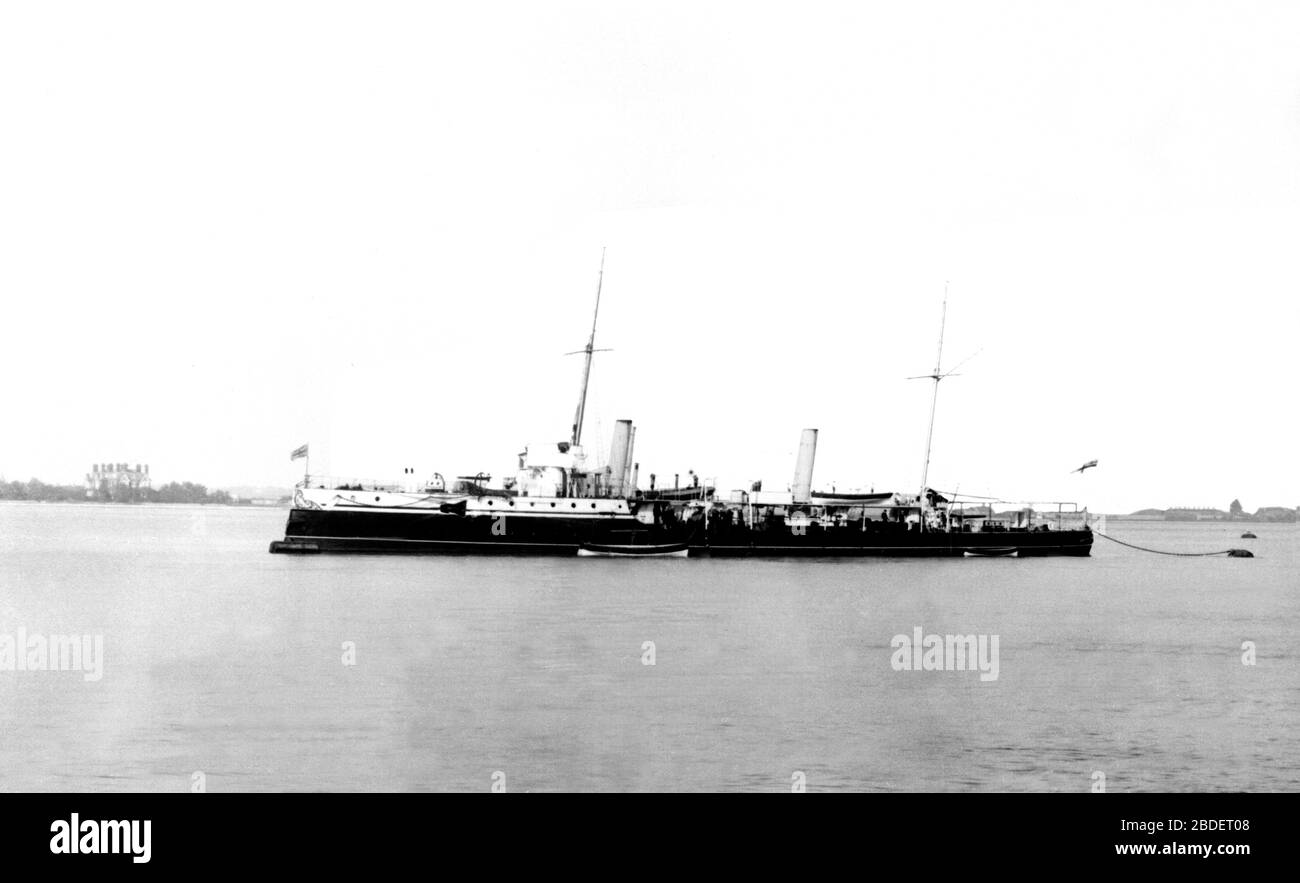Gravesend, HMS Gleaner 1902 Stock Photo - Alamy