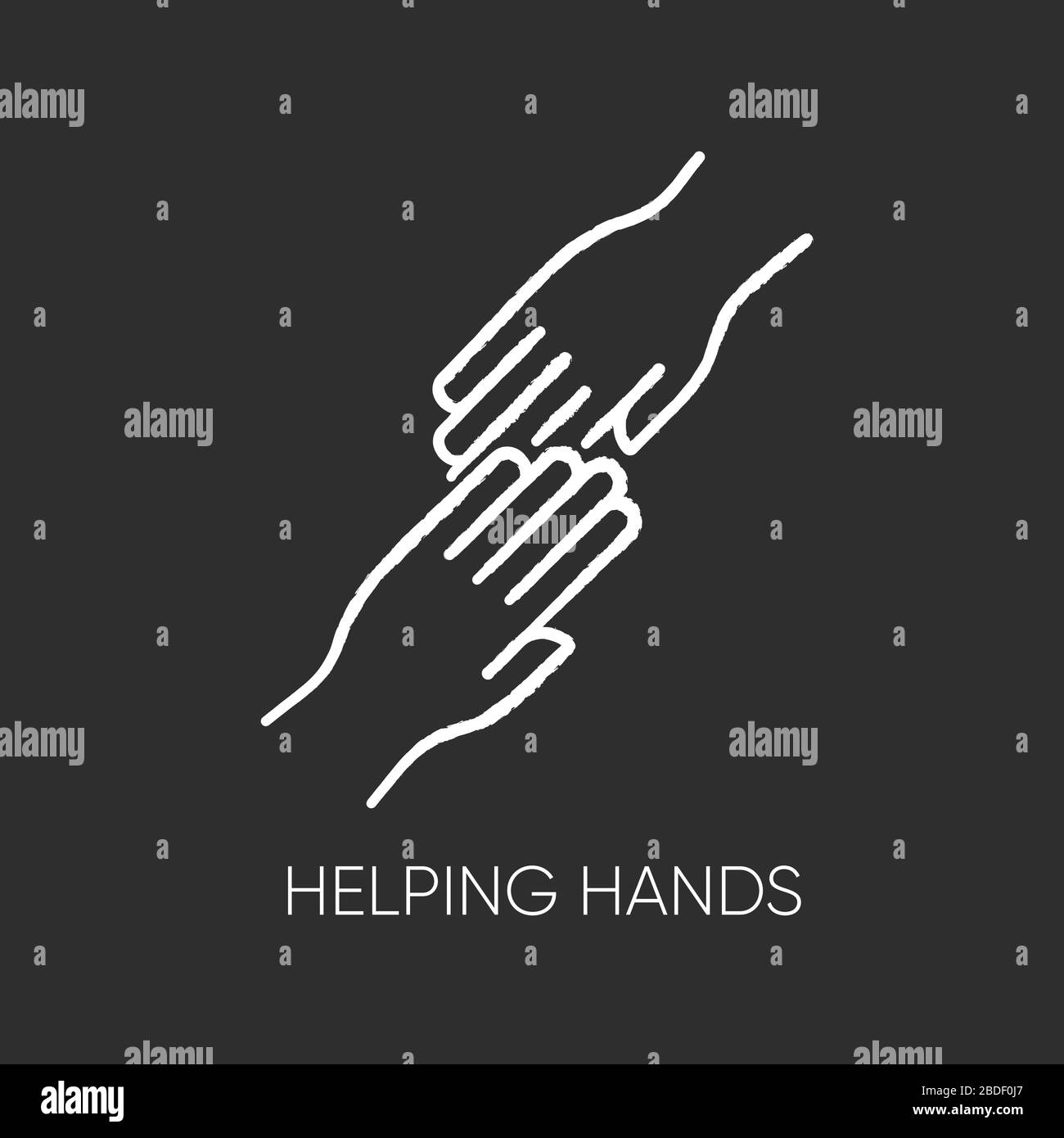 Hand outreach isolated Stock Vector Images - Alamy