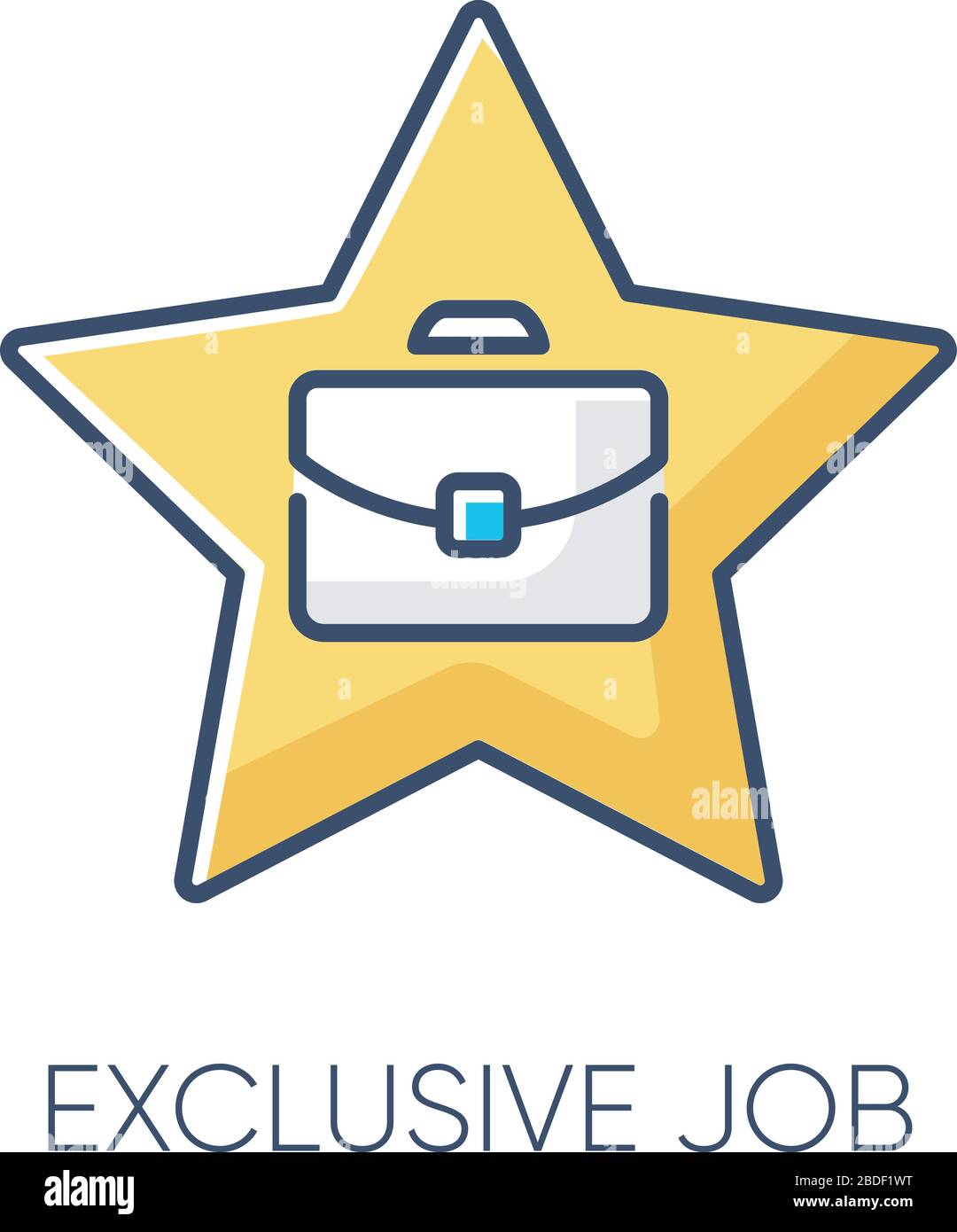 Exclusive job RGB color icon. Limited work offer, special professional ...