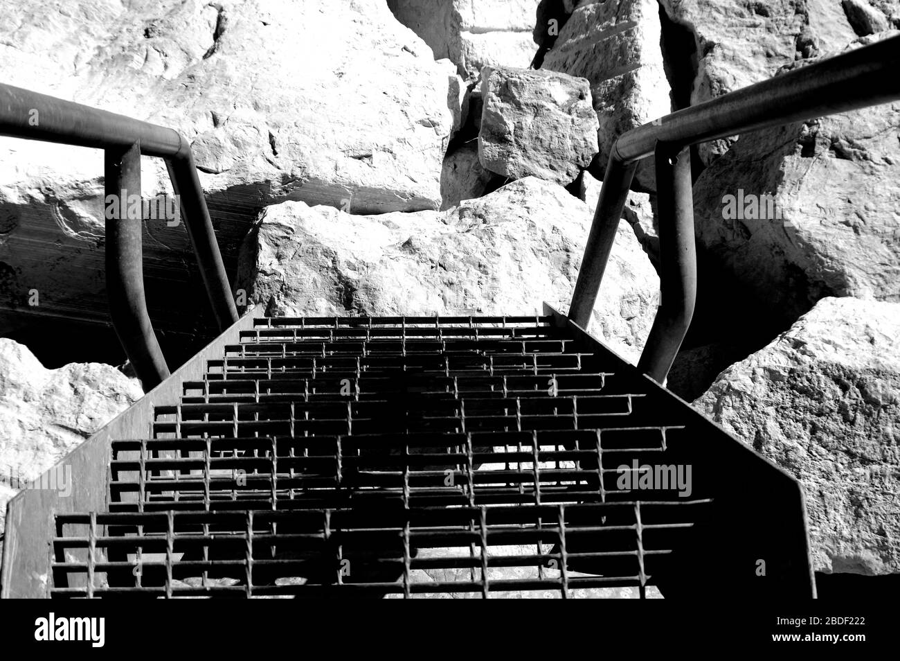 Old steel stair steps to the top of tower hi-res stock photography and ...