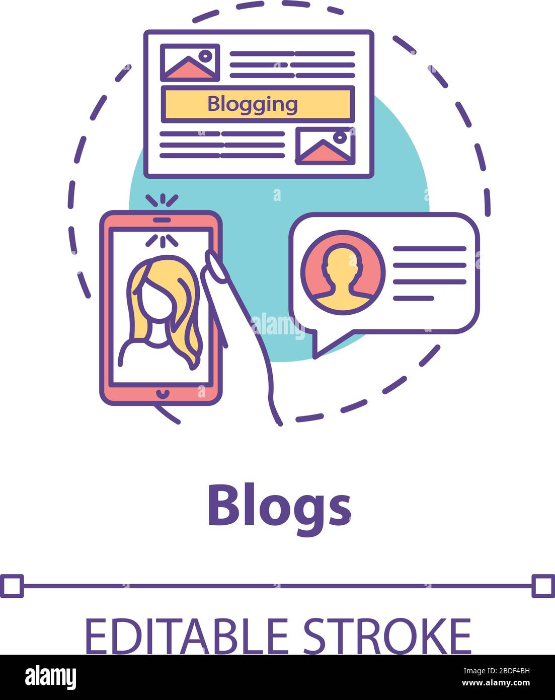 Trendy vlogger Stock Vector Images - Alamy