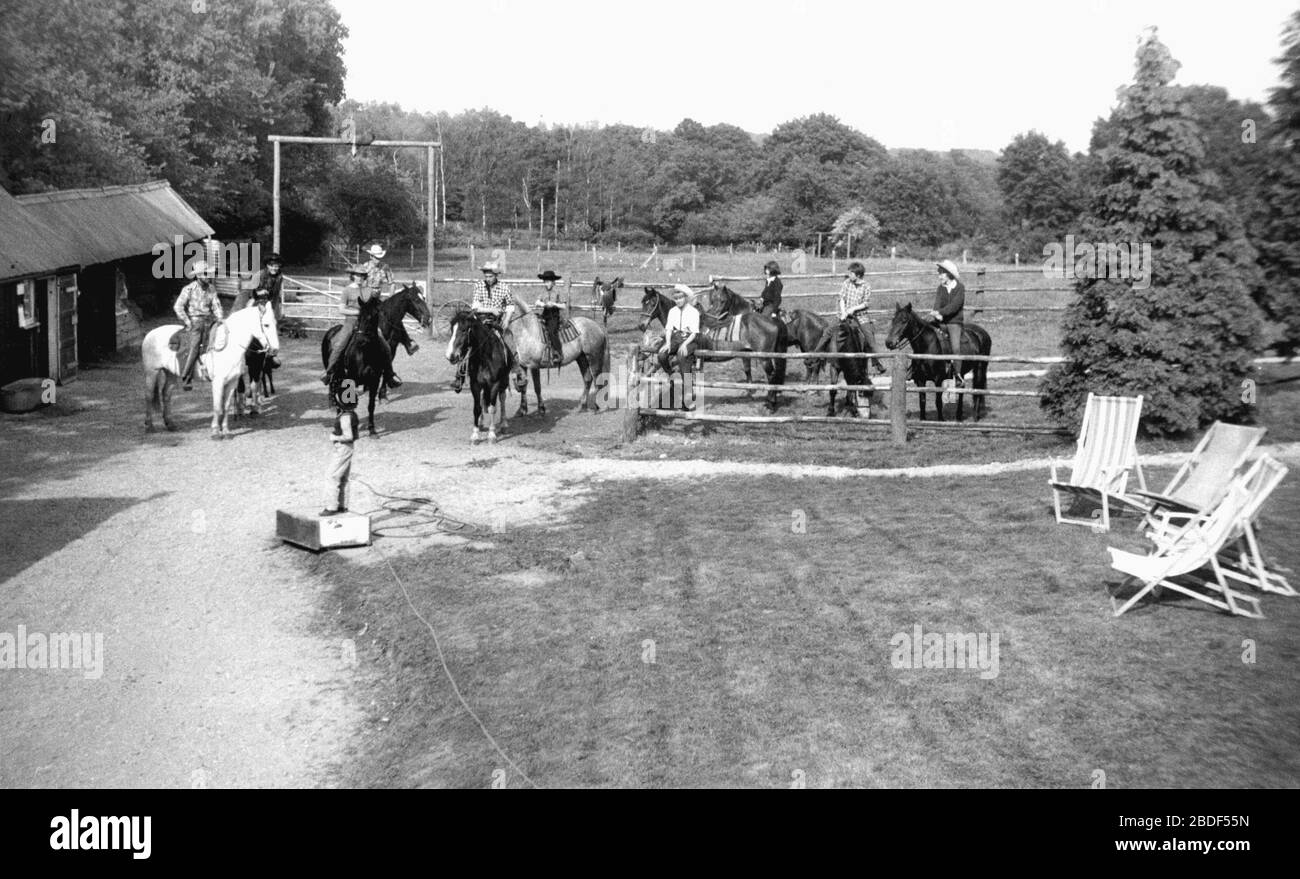 Burley, Flying G Ranch c1965 Stock Photo - Alamy