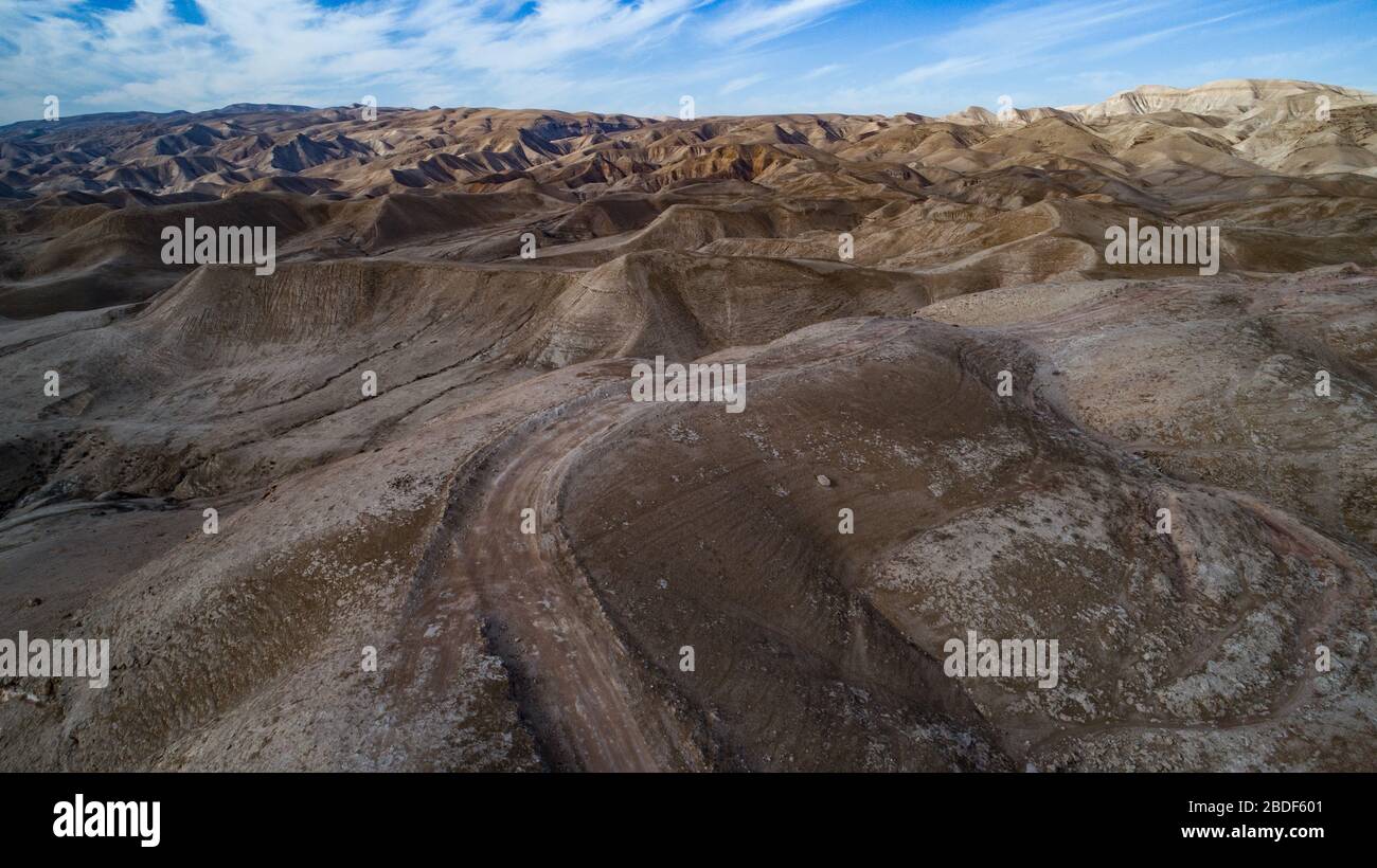 Aerial view of Hills in the Judaean Desert - Israel Stock Photo - Alamy
