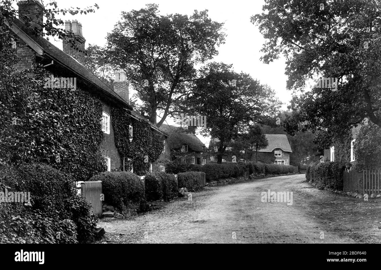 Swynnerton, the Village 1900 Stock Photo - Alamy