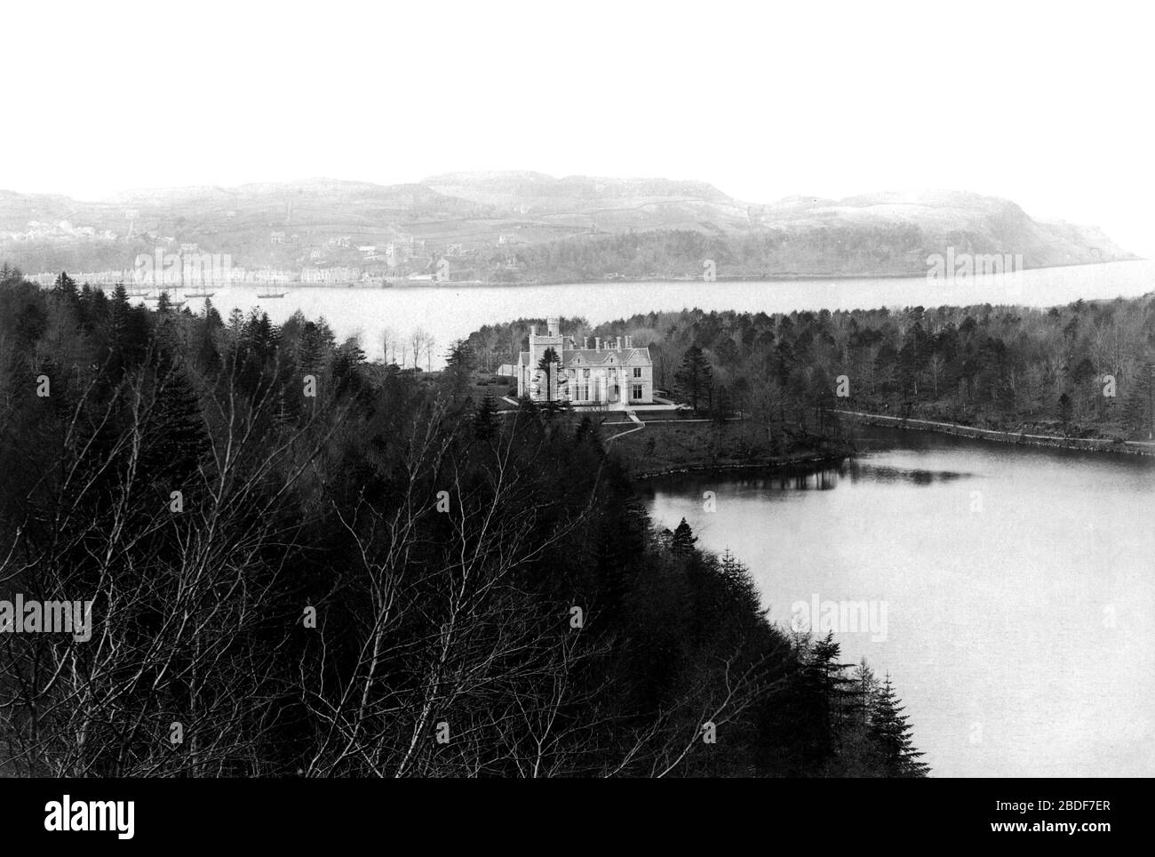 Mull, Aros House 1890 Stock Photo - Alamy
