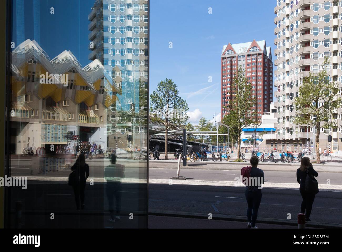 The reflection of the blaak tower hi-res stock photography and images ...