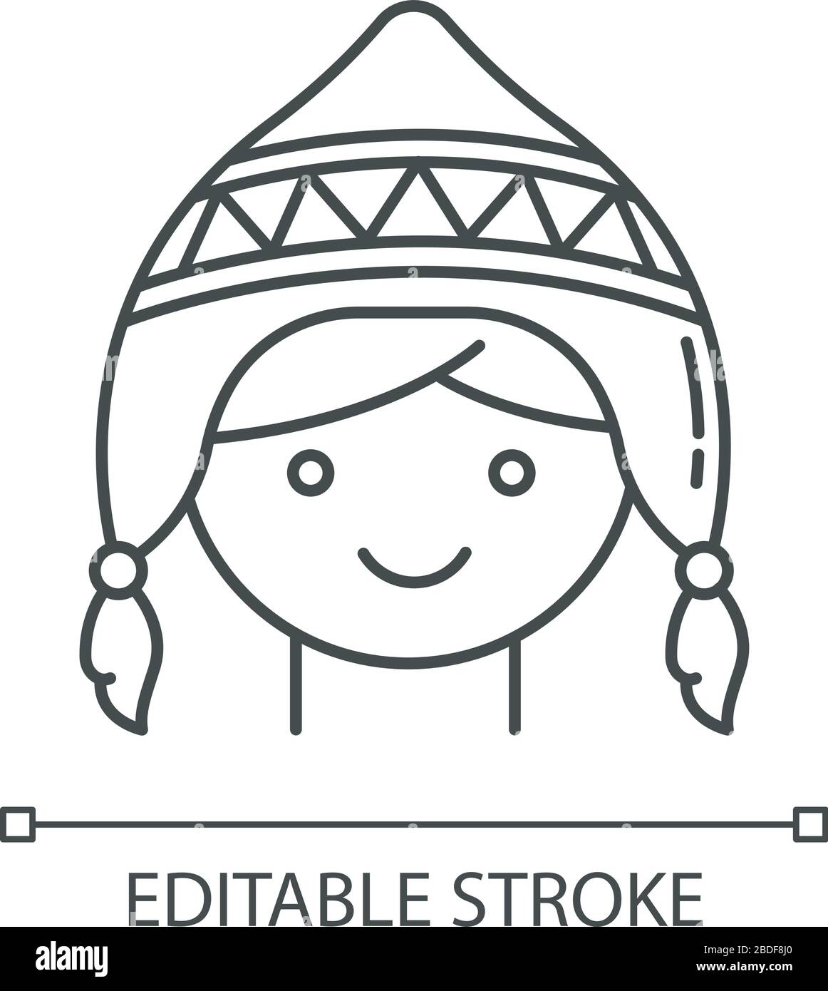 Peru traditional costume hat Stock Vector Images - Alamy