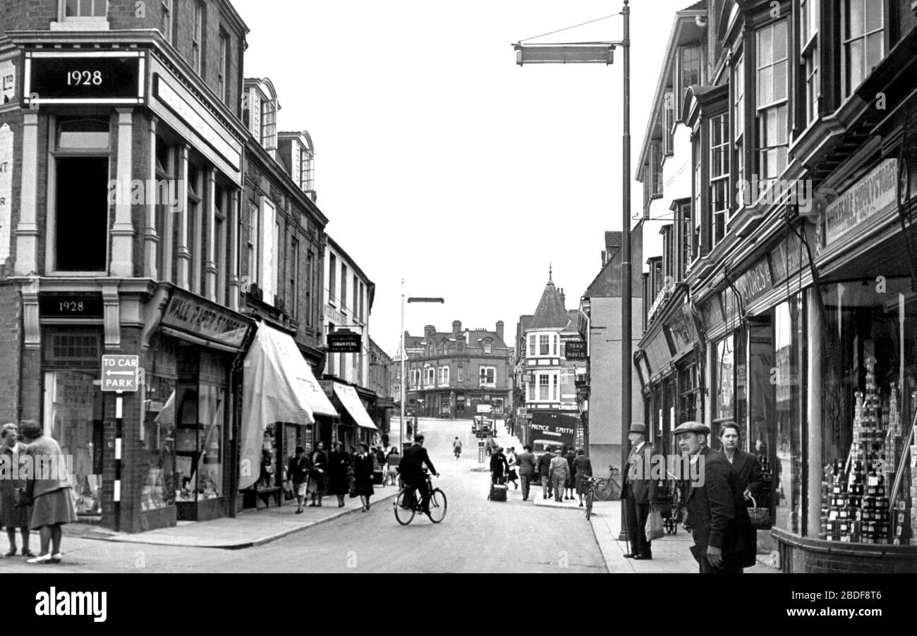 Wellingborough, Market Street c1955 Stock Photo - Alamy