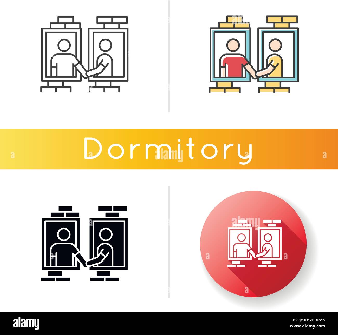 Dorm block Stock Vector Images - Alamy