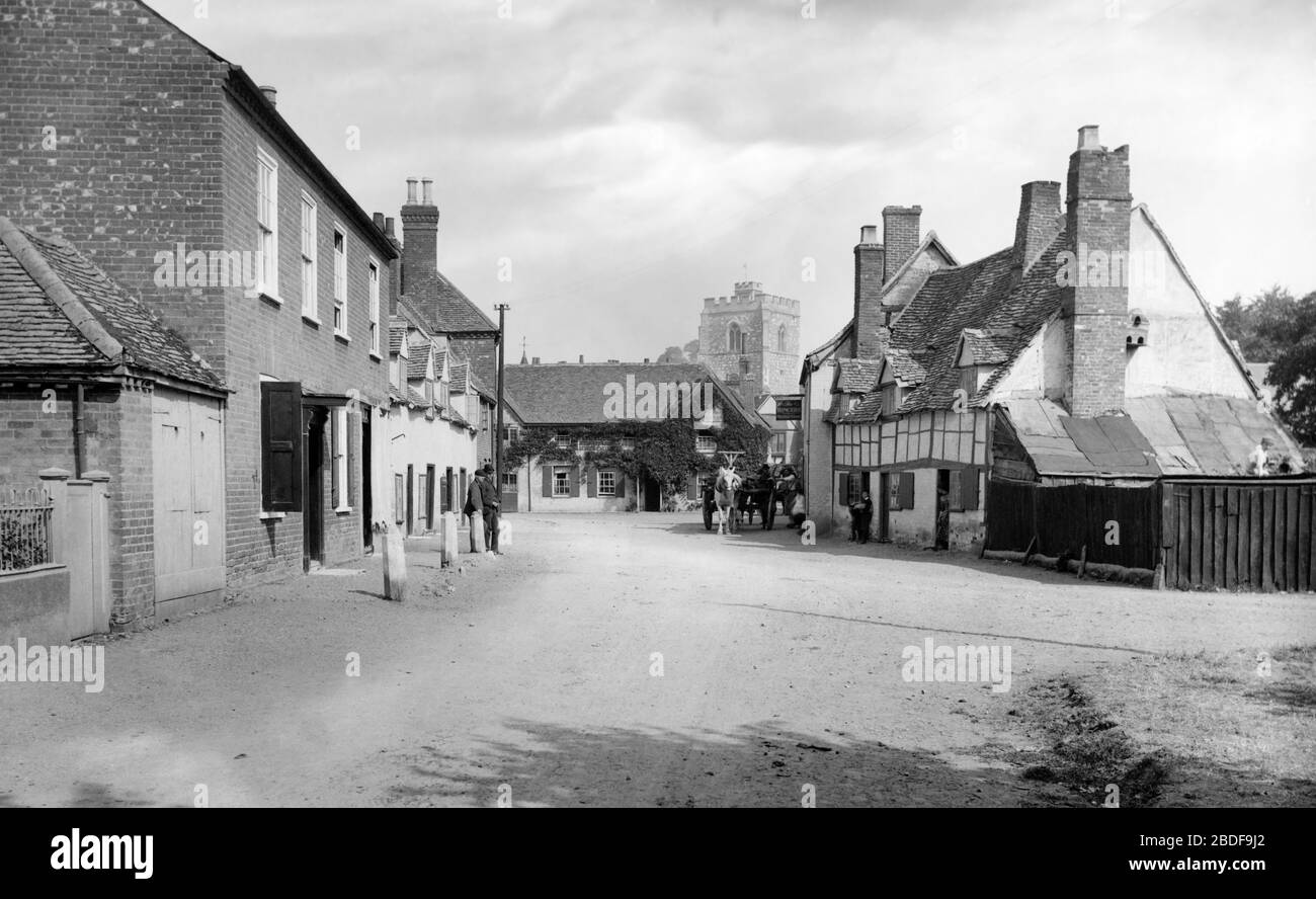 Bray, Village 1890 Stock Photo - Alamy