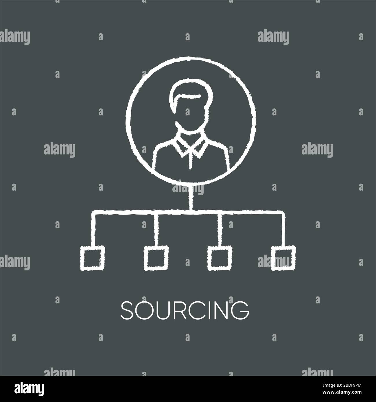 Staff talent acquisition vector employee business Black and White Stock ...