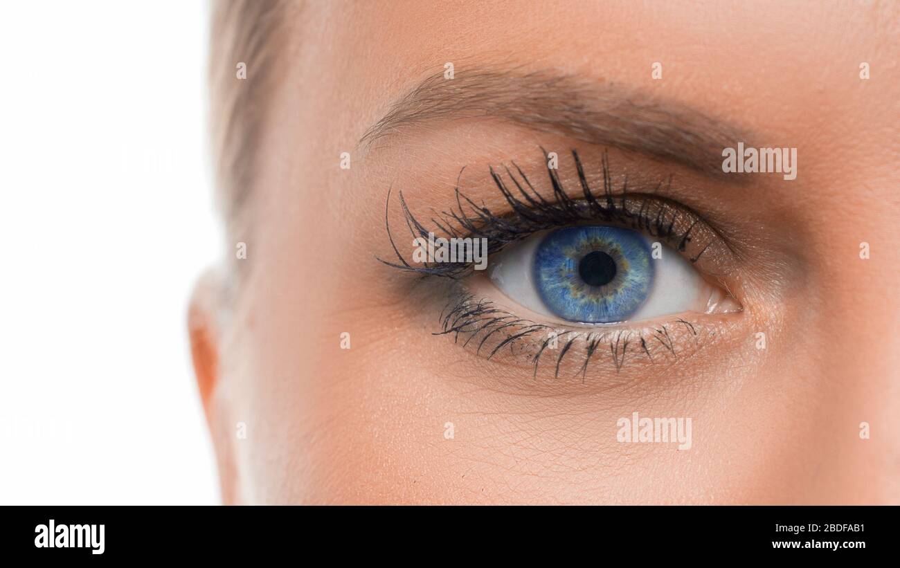 Blinking Eyes Close Up