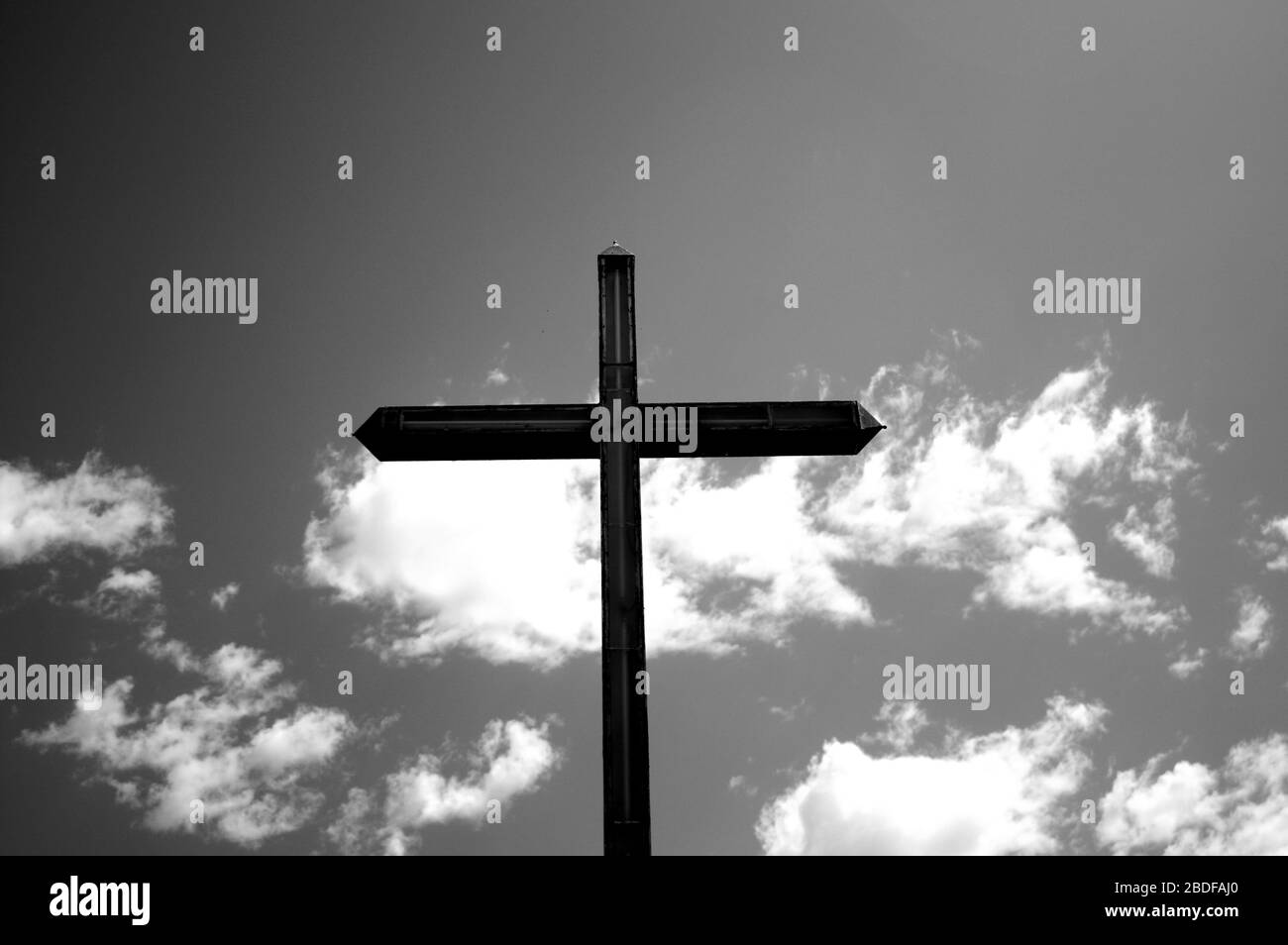 Cross against the sky Stock Photo - Alamy