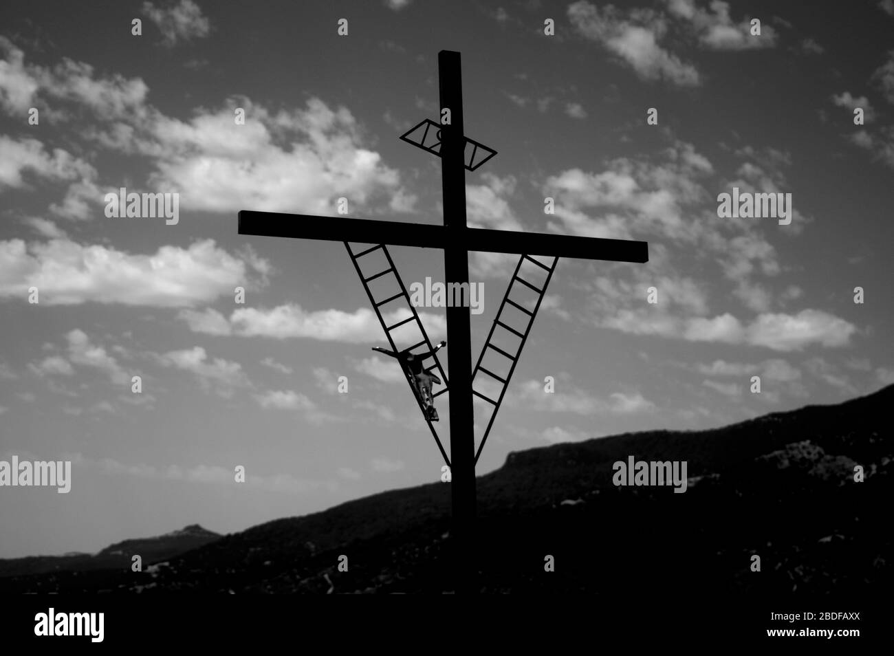 Cross against the sky Stock Photo - Alamy