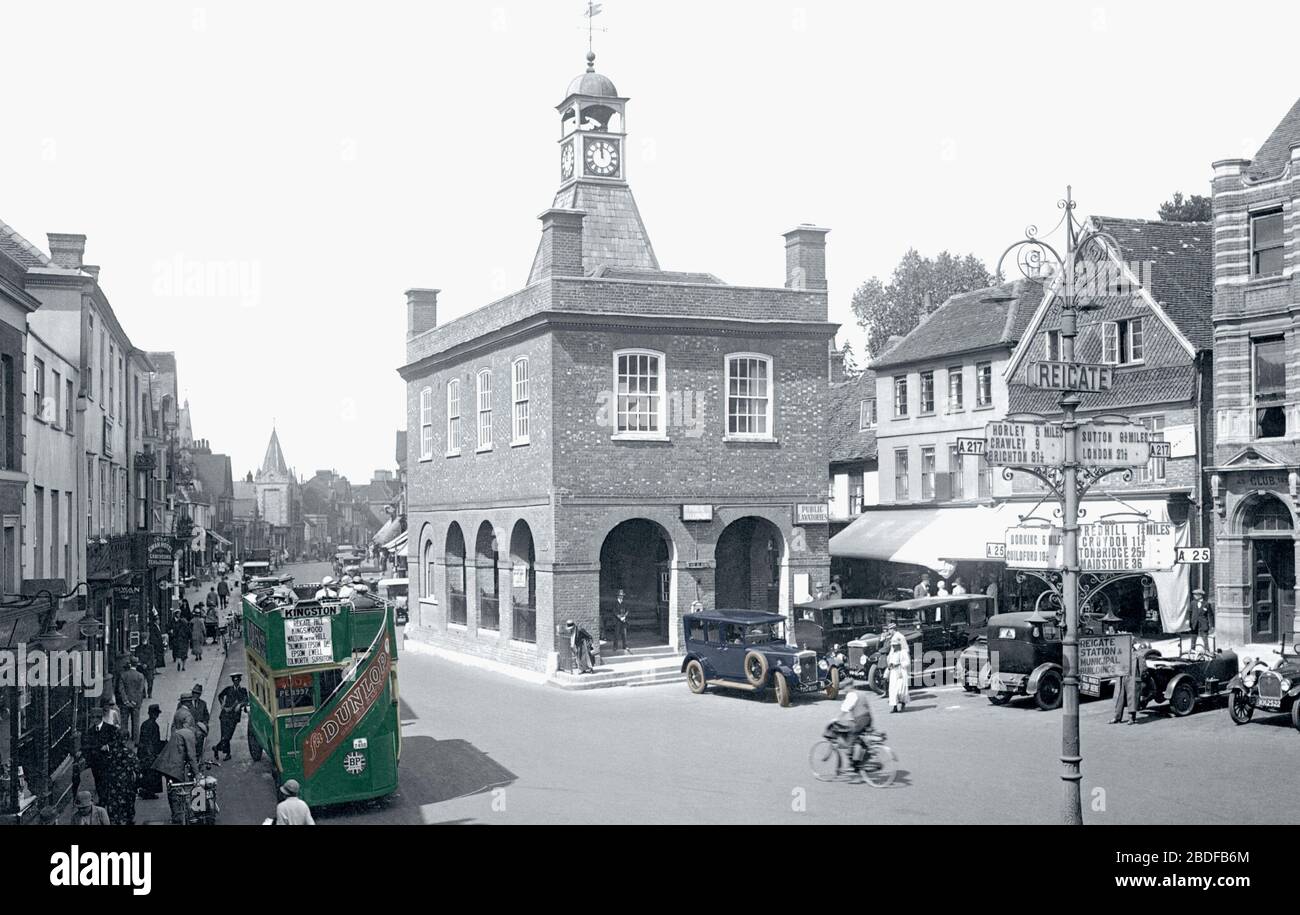 Reigate Town Centre Reigate Surrey Stock Photos & Reigate Town Centre ...