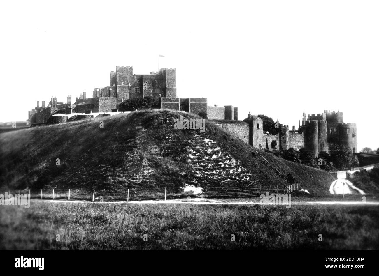 Dover, Castle 1890 Stock Photo - Alamy