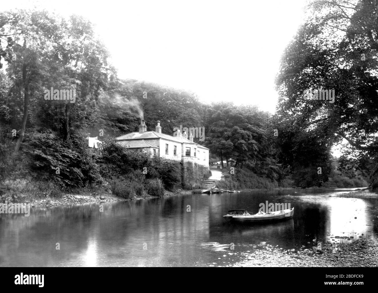 Boston Spa, Spa Baths 1897 Stock Photo - Alamy