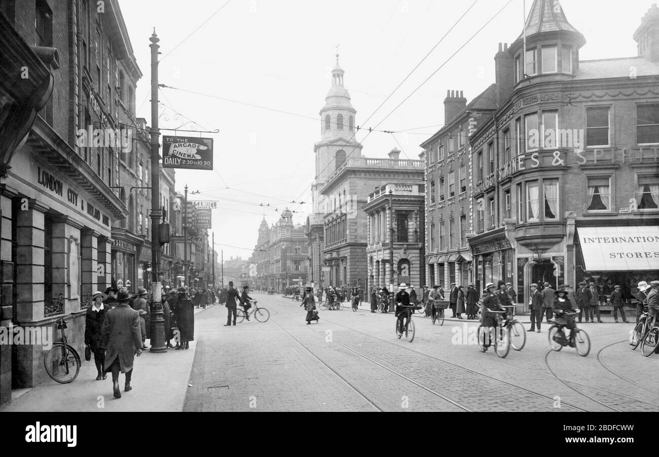Worcester, the Cross 1923 Stock Photo - Alamy