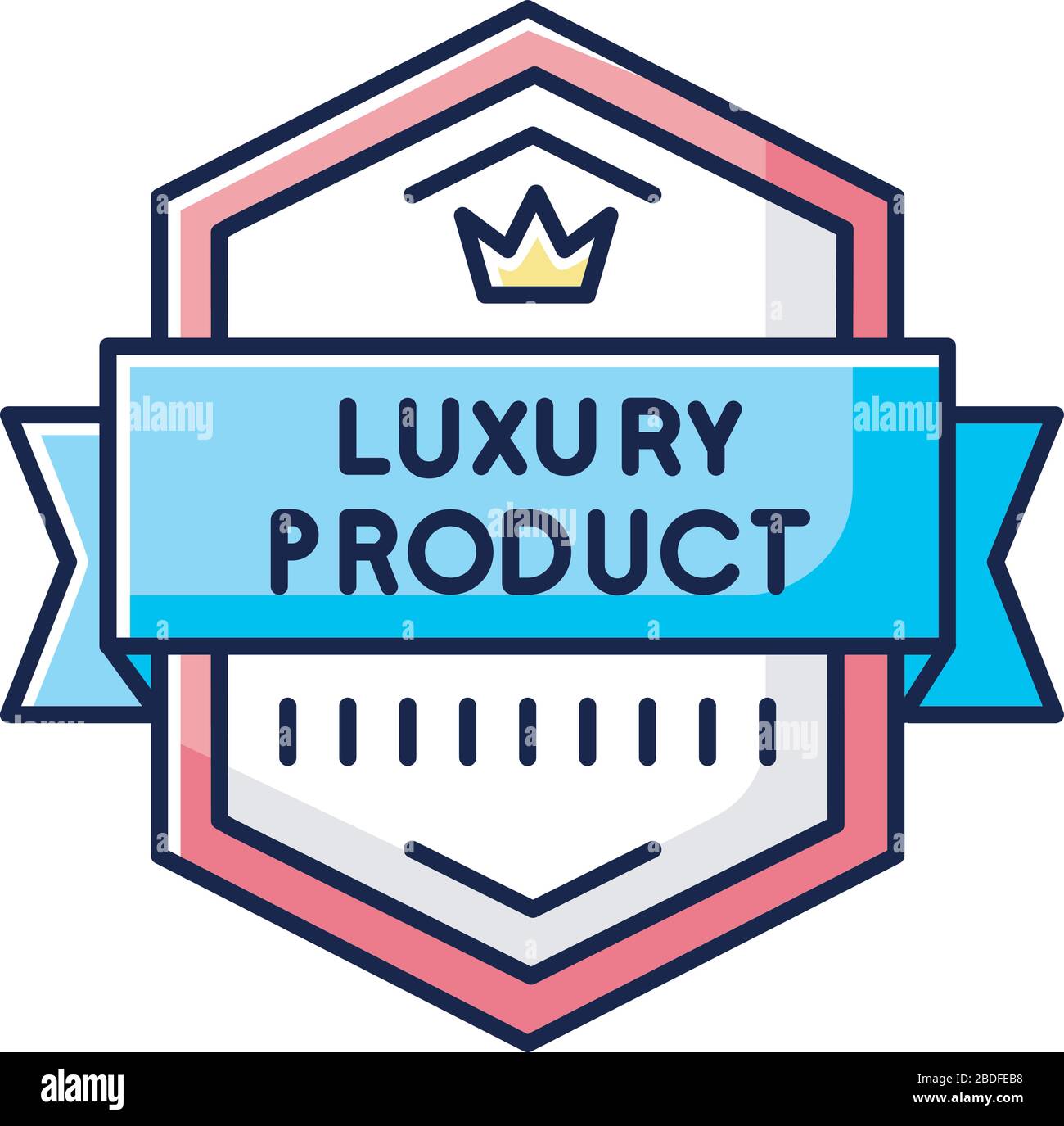 Luxury product RGB color icon. Brand exclusiveness, prestigious status ...