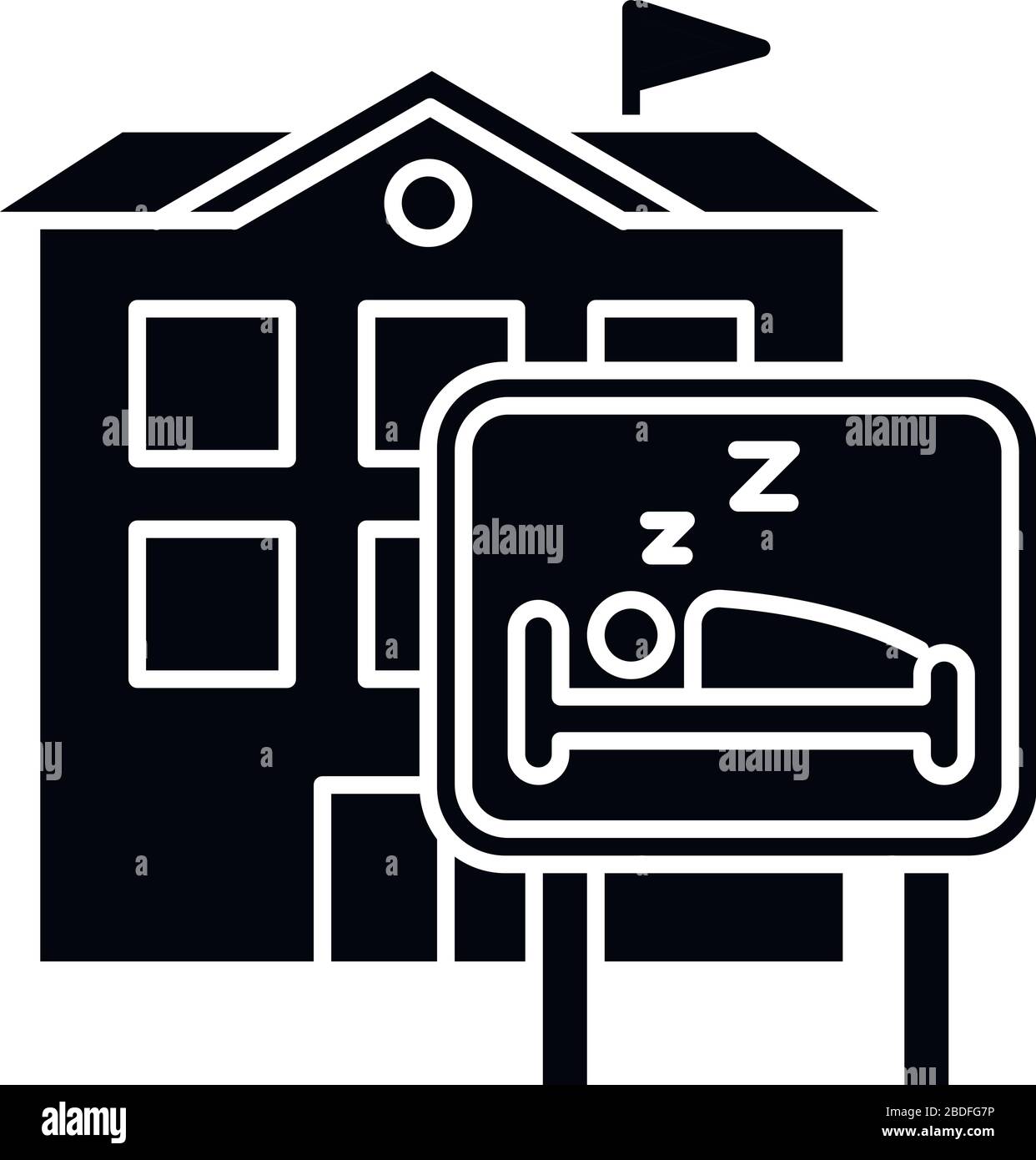 Student apartment block Stock Vector Images - Alamy