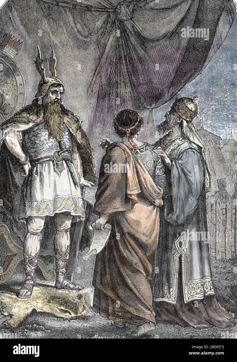 Attila the hun helmet hi-res stock photography and images - Alamy