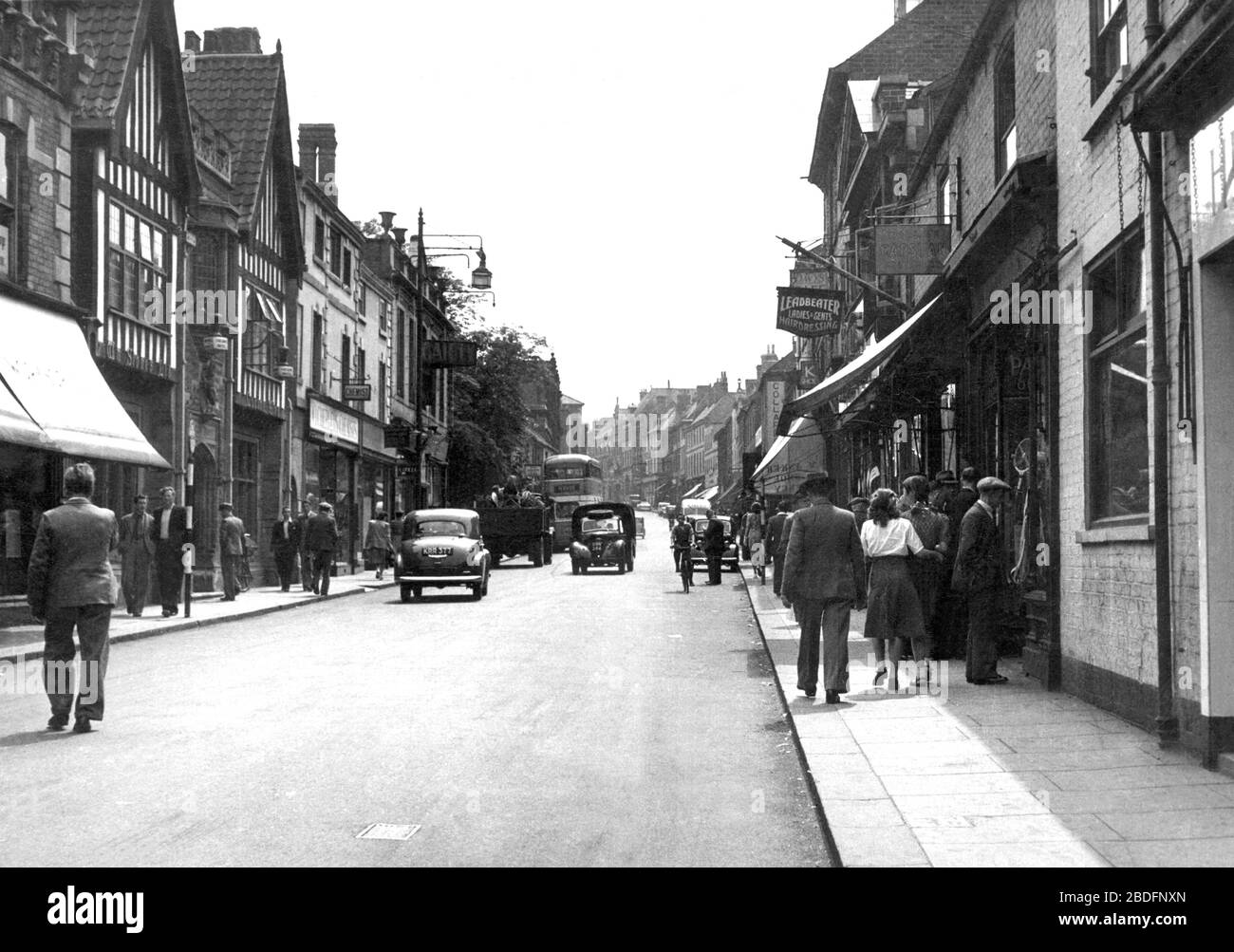 Worksop, Bridge Street c1955 Stock Photo - Alamy