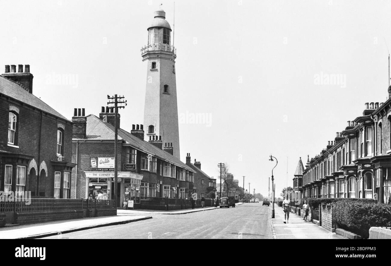 Withernsea, the Lighthouse 1955 Stock Photo - Alamy