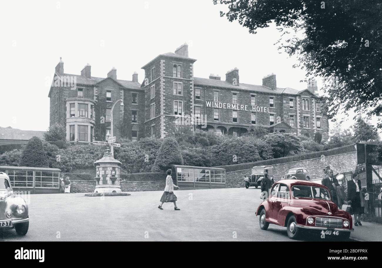 Windermere, the Windermere Hotel c1955 Stock Photo - Alamy