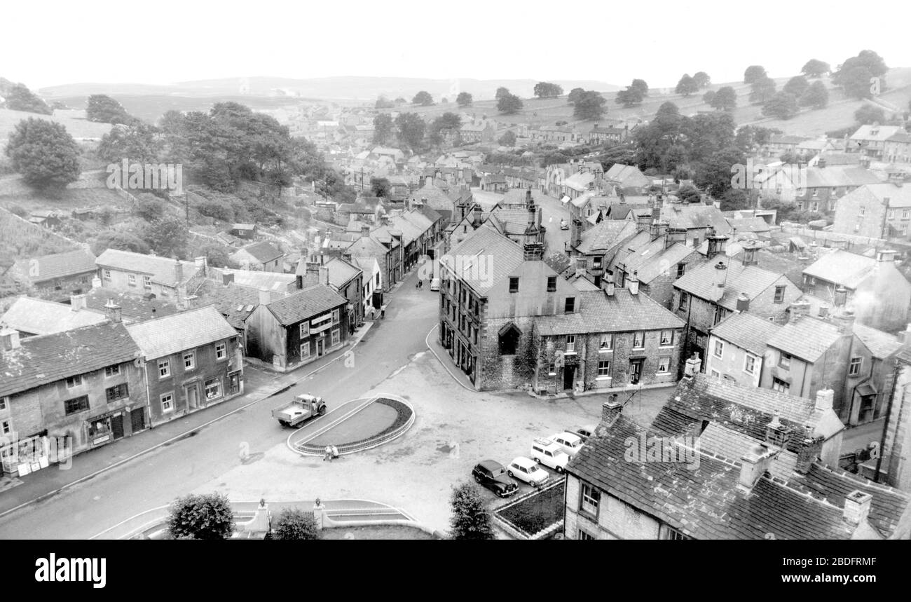 Tideswell, view from the Church Tower c1960 Stock Photo - Alamy