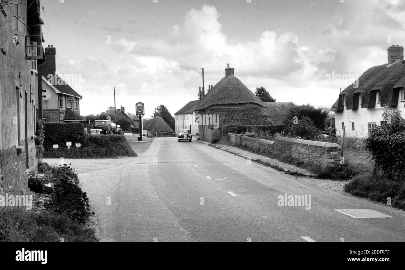 Tolpuddle, Main Street c1955 Stock Photo - Alamy