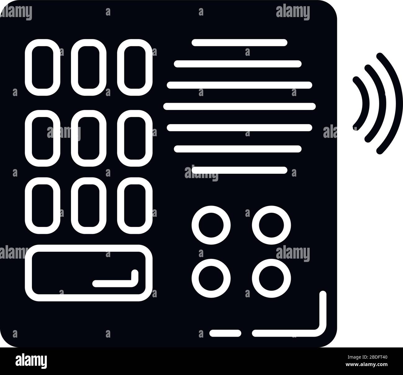 Buzzer doorbell speaker Stock Vector Images - Alamy