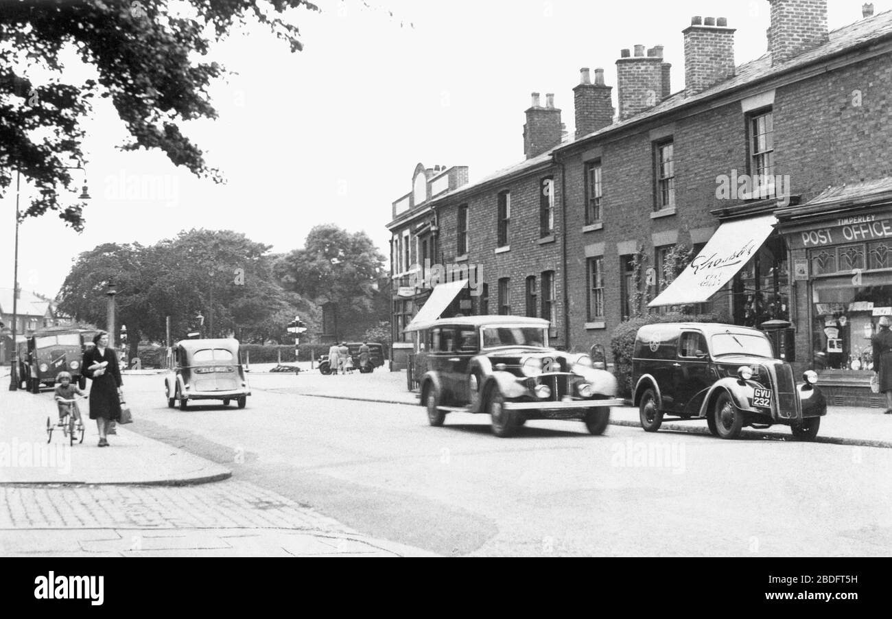 Timperley, Stockport Road 1951 Stock Photo - Alamy