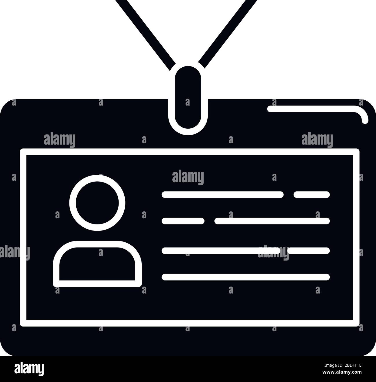 Identity pass card black glyph icon. Badge with credentials. ID ... Identity pass card black glyph icon. Badge with credentials. ID ...