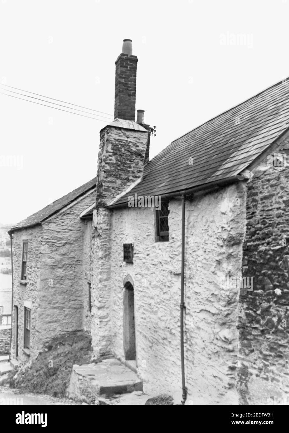 Saltash, Mary Newman's Cottage c1955 Stock Photo - Alamy