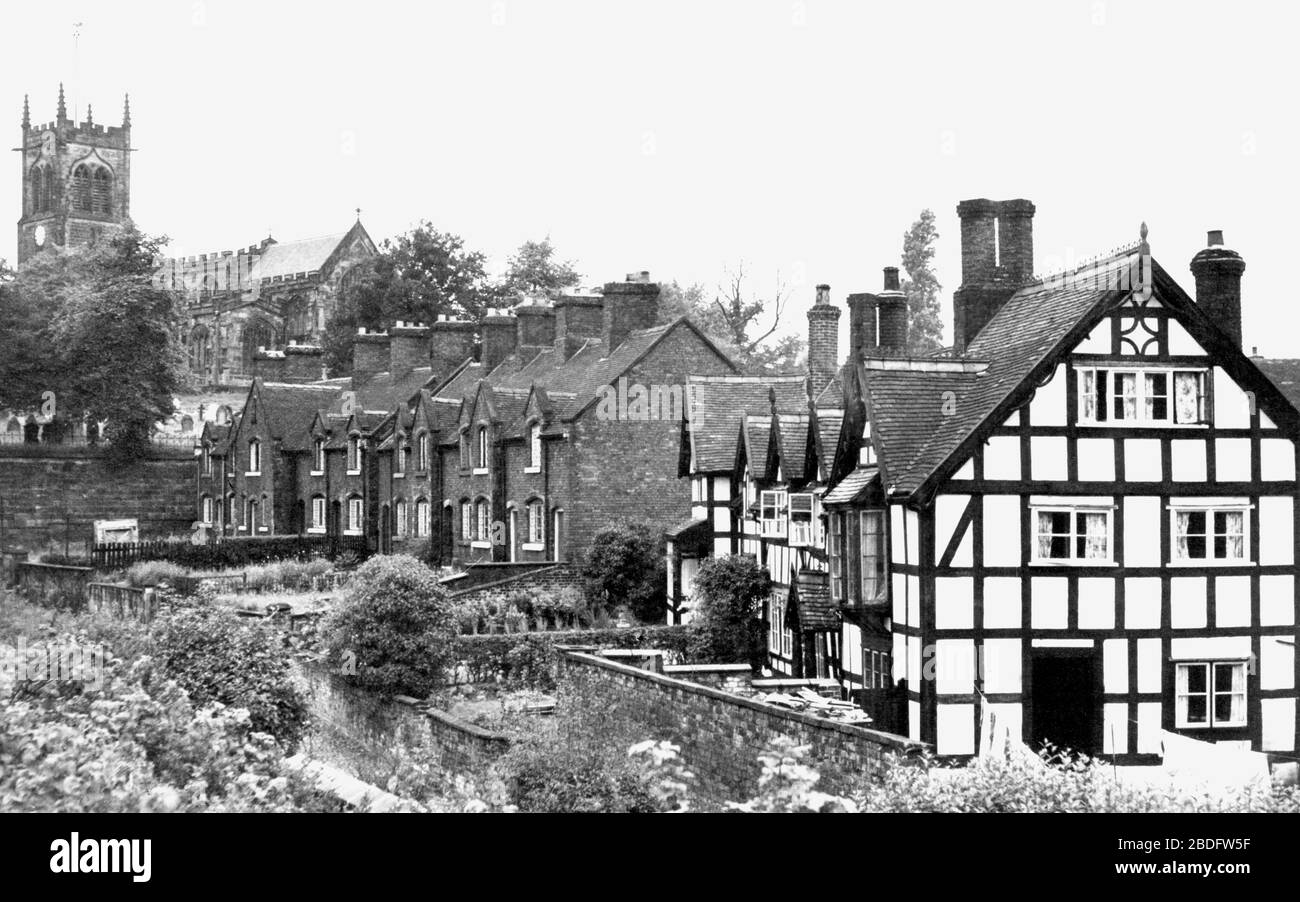 Sandbach, Old Houses, Front Street c1955 Stock Photo - Alamy