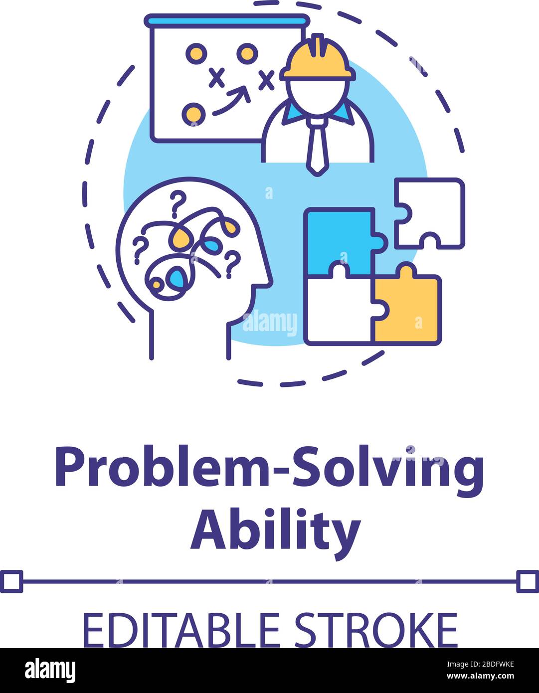 Problem Solving Ability Concept Icon Analytical Mind Creative 