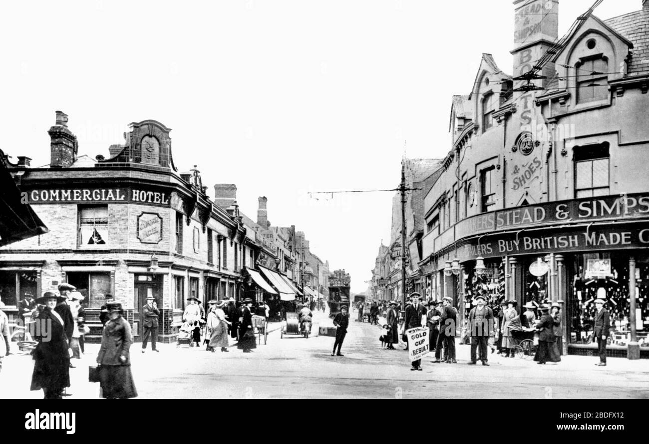 Swindon, Tram Centre c1919 Stock Photo - Alamy