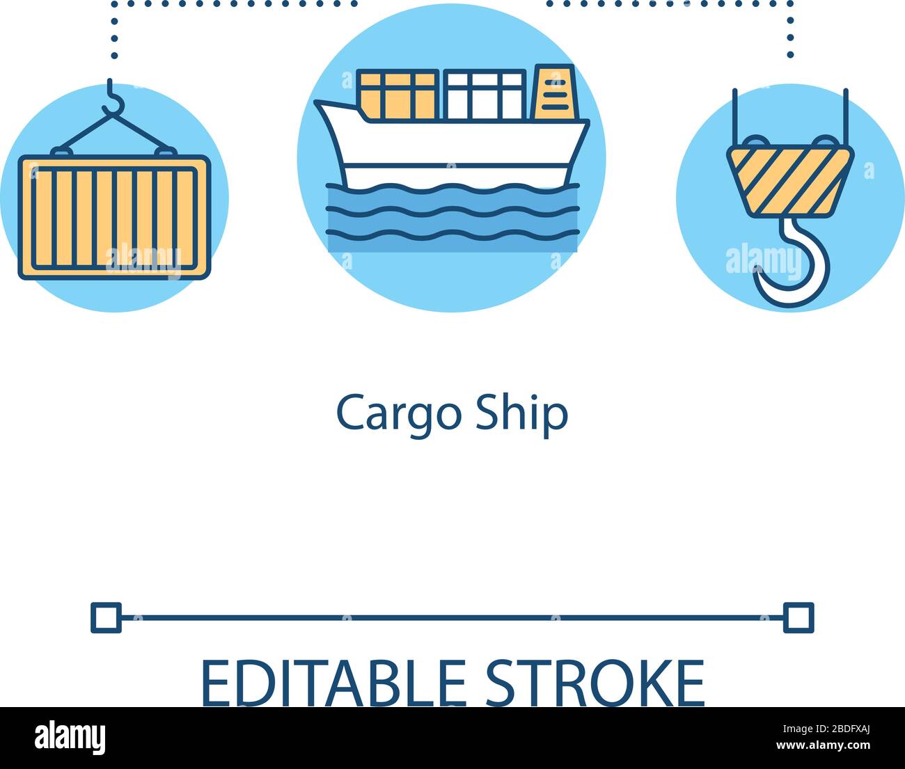 Container Vessel Unload Cut Out Stock Images & Pictures - Alamy